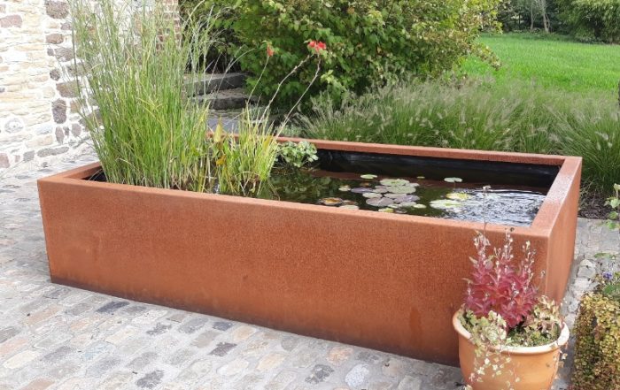 BASSIN FONTAINE – Dominox.org: jardiniere acier, bac, couvre-murs ...